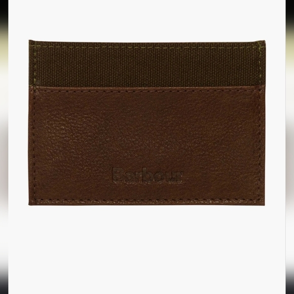 Barbour | Accessories | New Barbour Padbury Card Holder Brown Leather ...